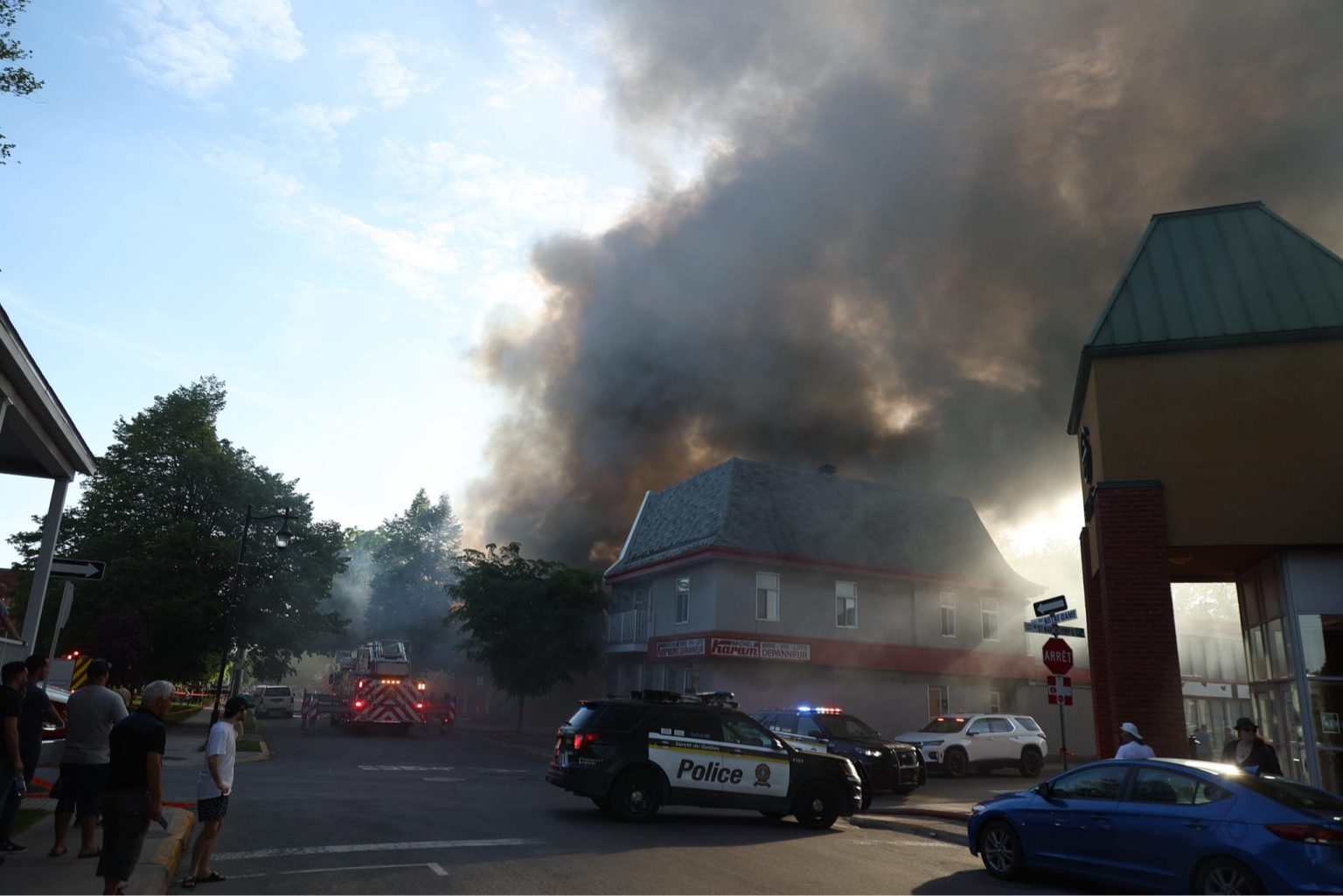 Incendie au centre-ville de Joliette - CFNJ